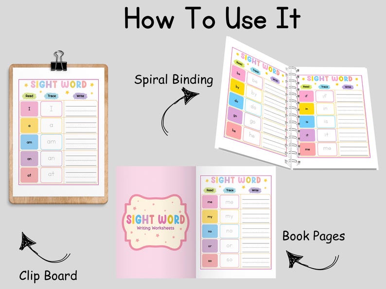 Printable Sight Words Worksheets, Fun & Educational for Kindergarten ...