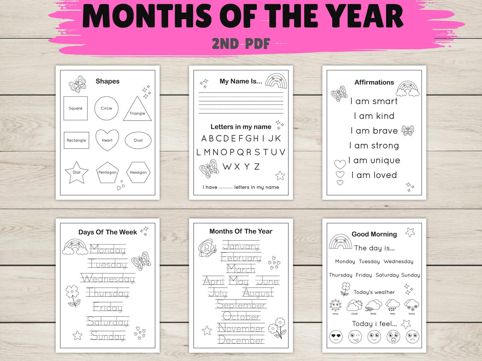Months of the Year Worksheet,preschool, Kids Coloring and Activity ...