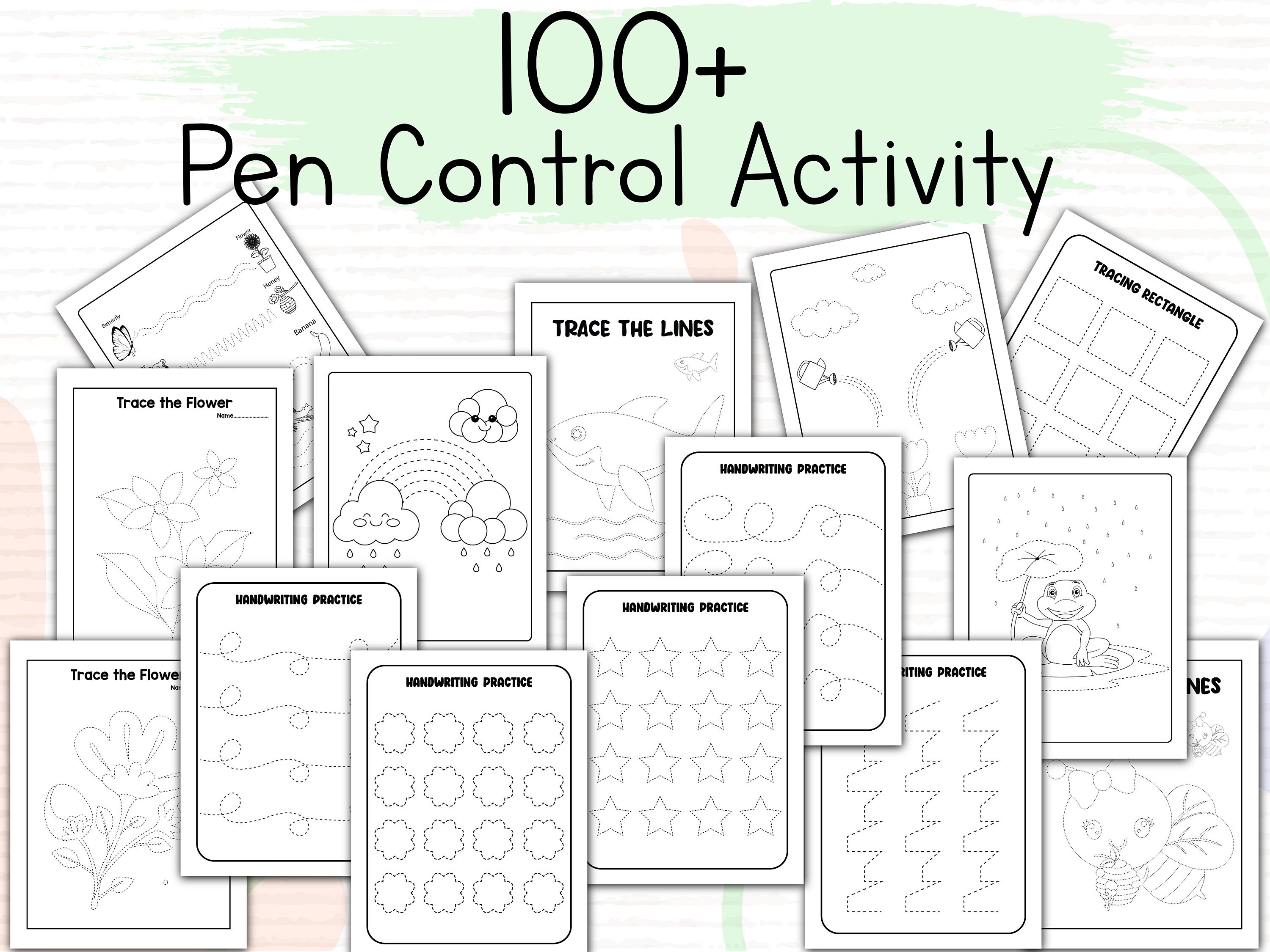 1250 + Preschool Pre-k Kindergarten Learning Bundle, Kids Worksheet ...