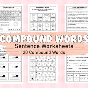 Compound Words, Learn to Read CVC Words, Kindergarten Reading ...