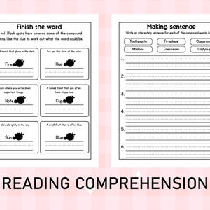 Compound Words, Learn to Read CVC Words, Kindergarten Reading ...