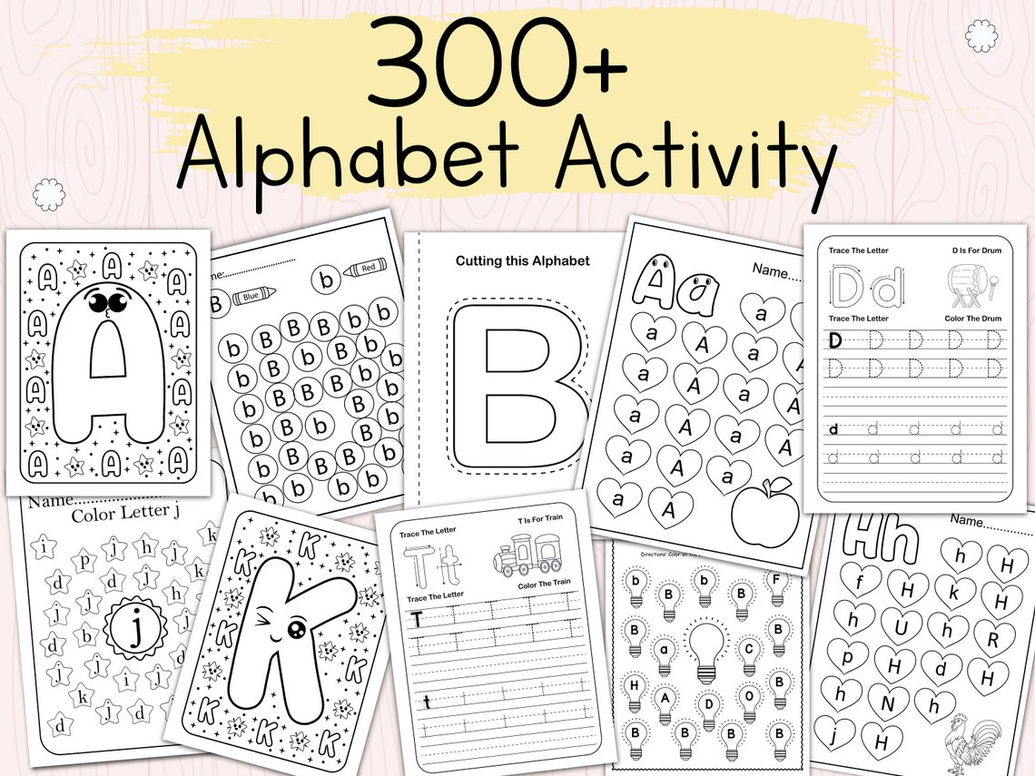 1250 Preschool Pre-k Kindergarten Learning Bundle, Kids Worksheet ...