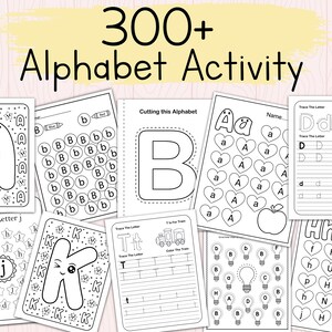1250 + Preschool Pre-k Kindergarten Learning Bundle, Kids Worksheet ...