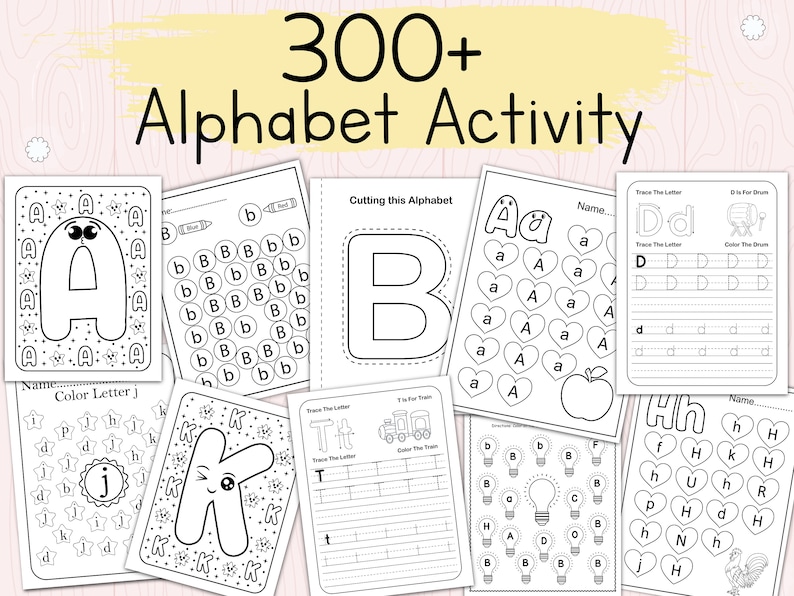 1250 + Preschool Pre-k Kindergarten Learning Bundle, Kids Worksheet ...