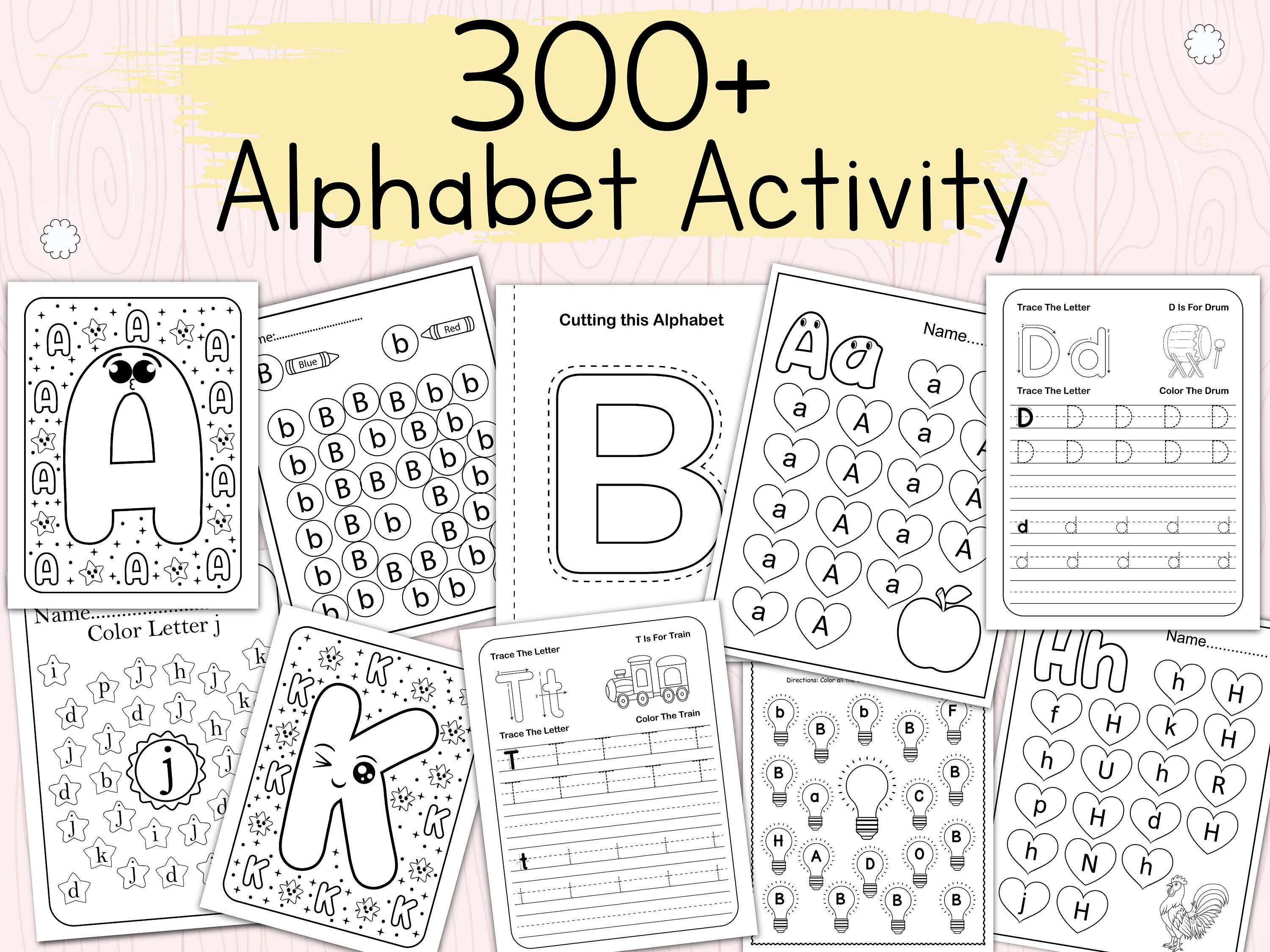 1250 + Preschool Pre-k Kindergarten Learning Bundle, Kids Worksheet ...