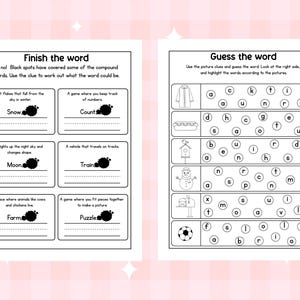 Compound Words, Learn to Read CVC Words, Kindergarten Reading ...