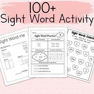 1250 + Preschool Pre-k Kindergarten Learning Bundle, Kids Worksheet ...