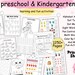 1250 Preschool Pre-k Kindergarten Learning Bundle, Kids Worksheet ...