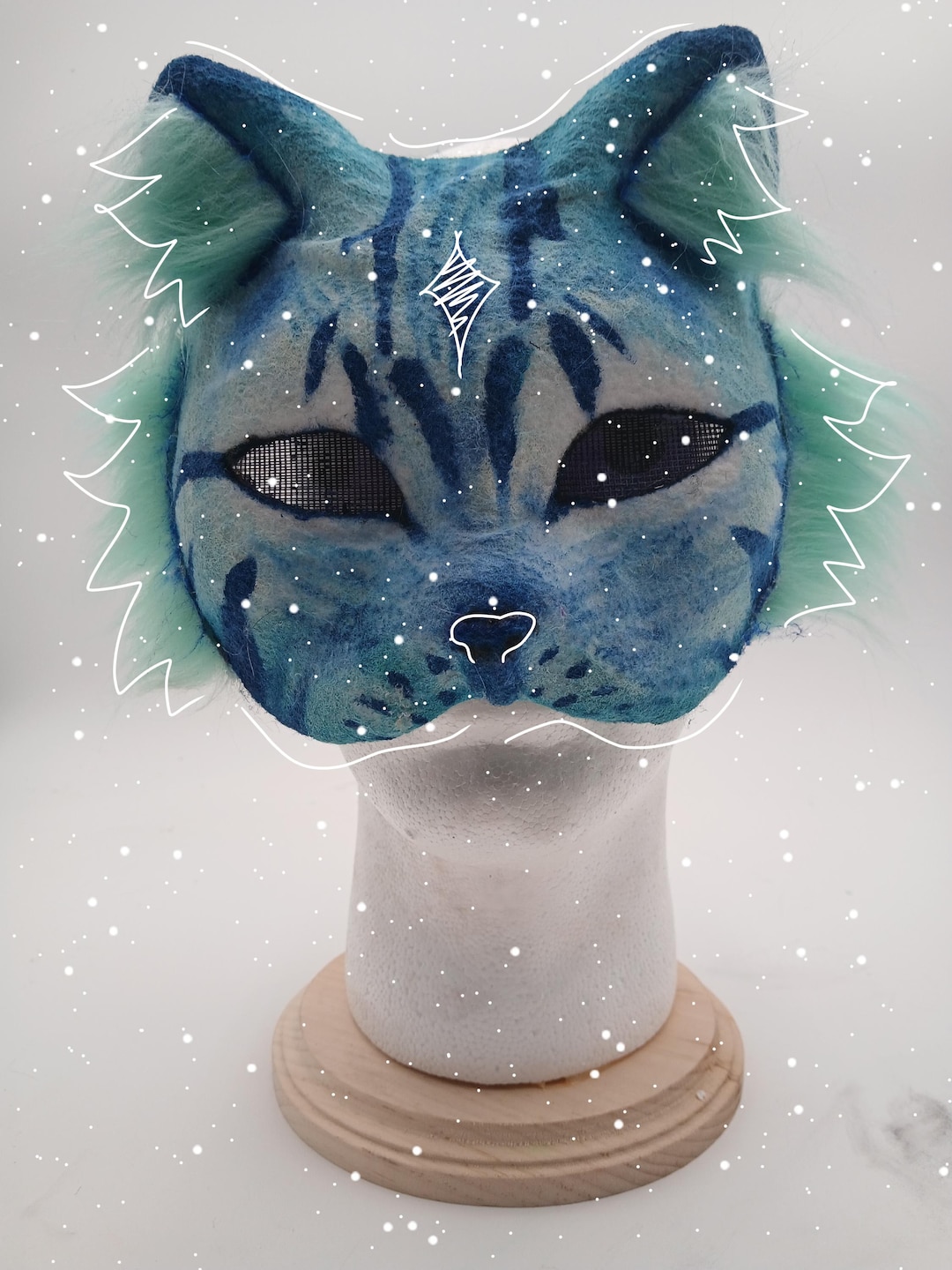 Blue Therian Mask - Etsy