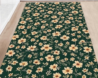 Flower (daisy) Tufted Carpet - Etsy