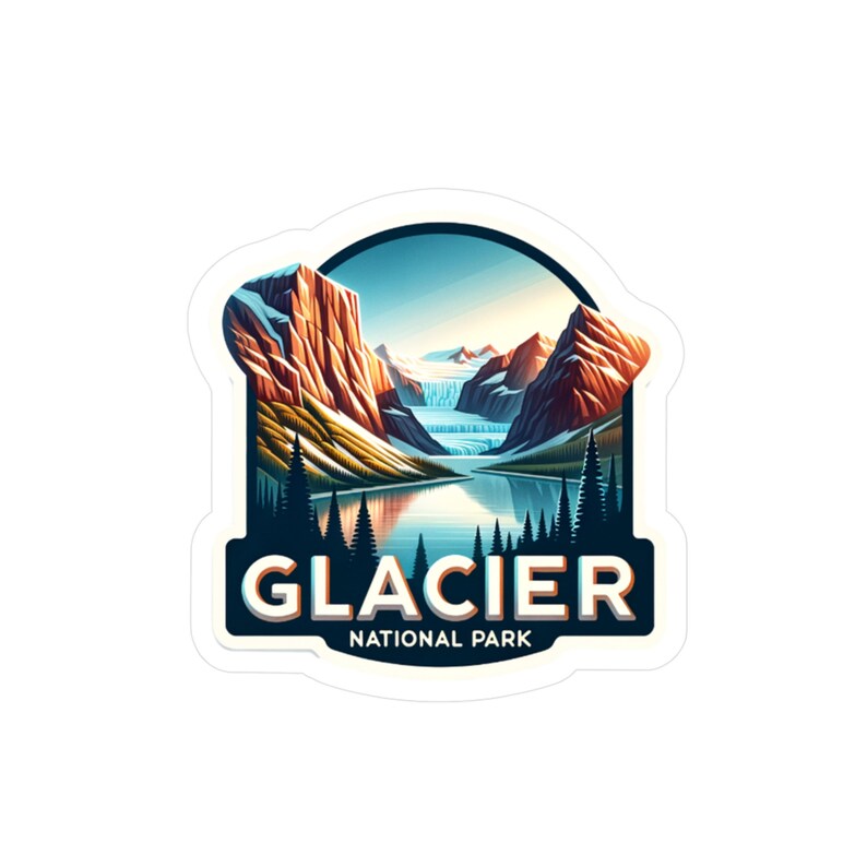 Glacier National Park Vinyl Decal - Etsy