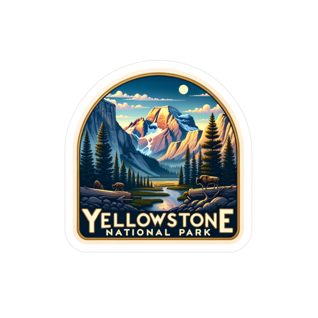 Yellowstone National Park Vinyl Decal - Etsy