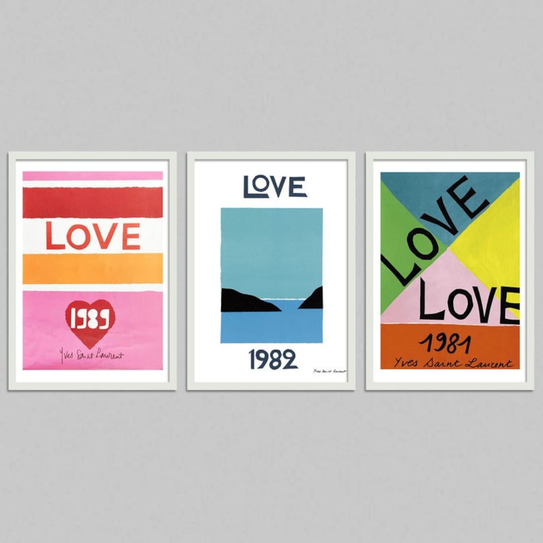 Vintage Fashion Poster Set of 3 , Luxury Fashion Leopard Poster ...