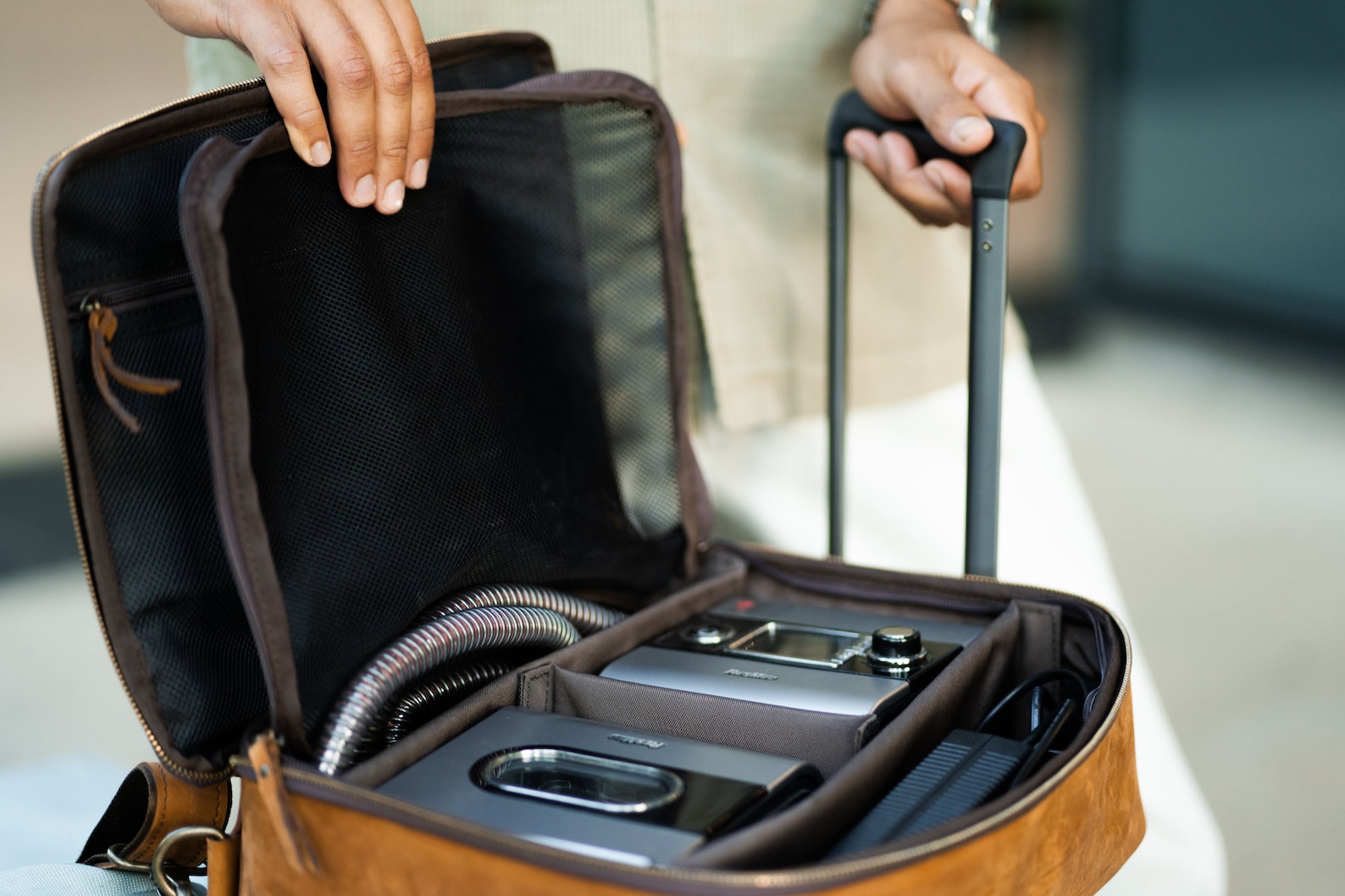 Leather CPAP Travel Bag - Etsy