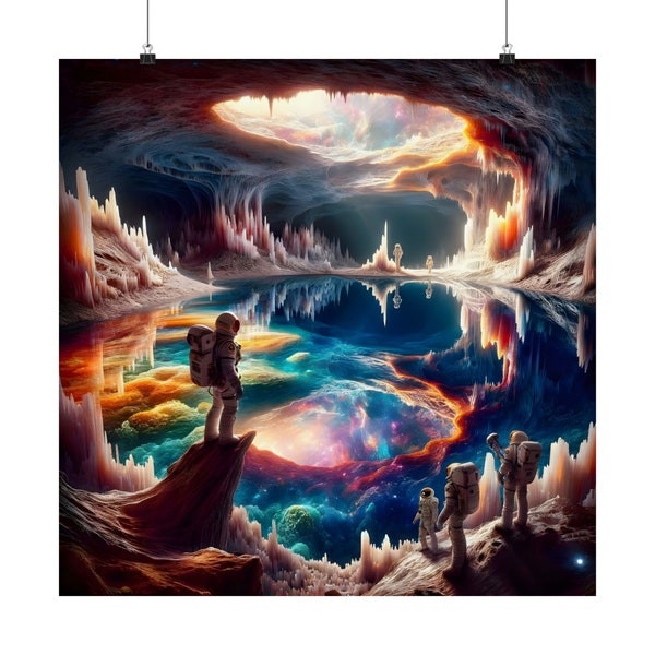 Cosmic Solitude Poster, Astronaut Poster, Sci-fi Poster, Space Poster ...