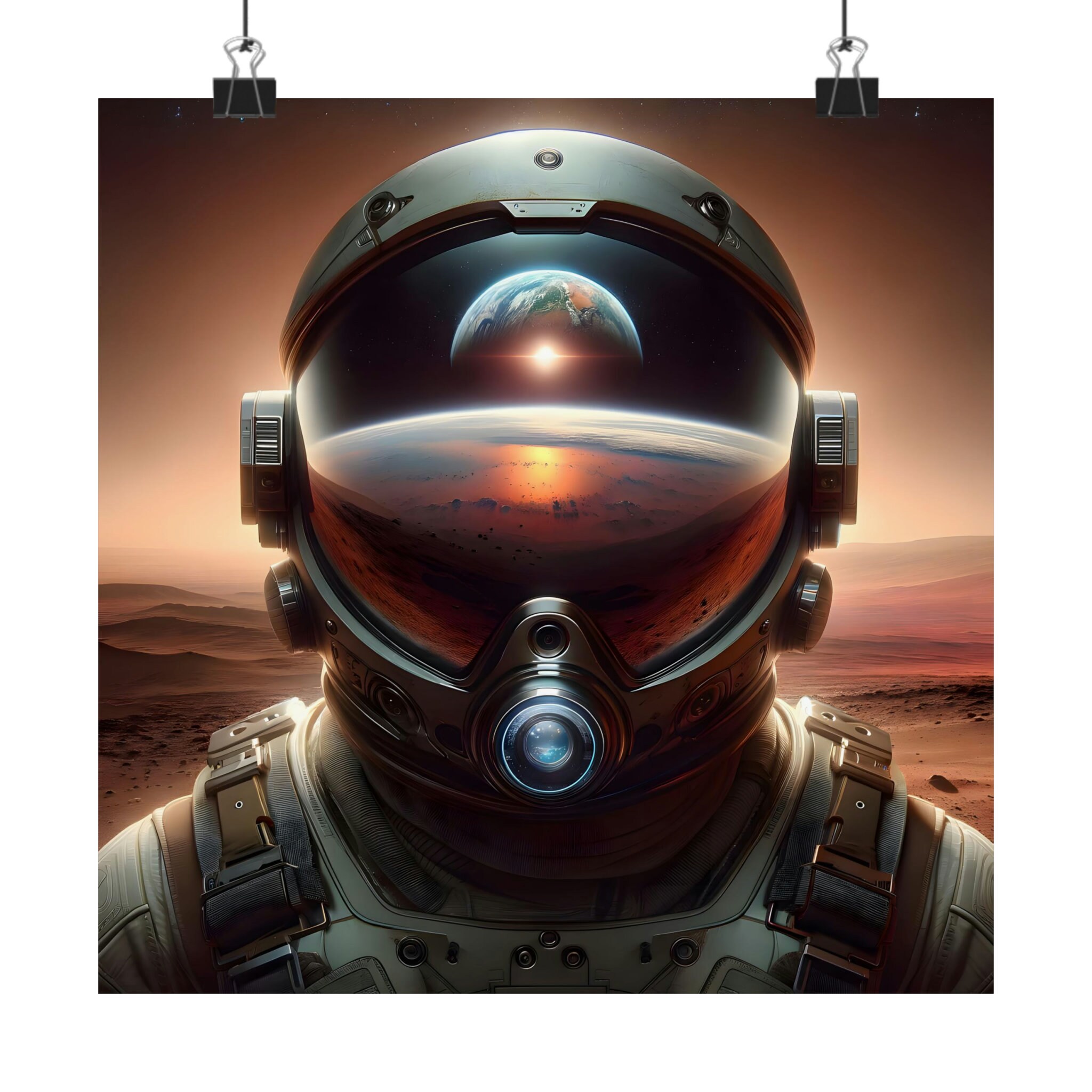 Martian Explorer Astronaut Poster, Astronaut Poster, Sci-fi Poster ...