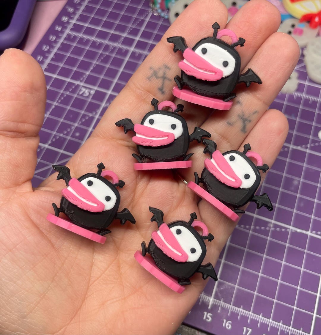 Devilitchi/devilgotchib GRADE 3D Printed Tamagotchi Character Charm - Etsy