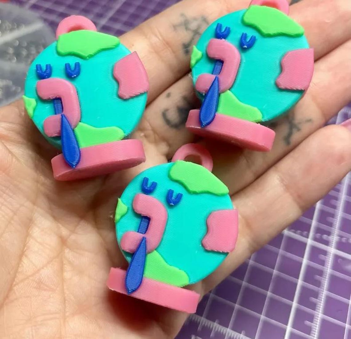 Tama Planet! 3D Printed Tamagotchi Character Charm! - Etsy