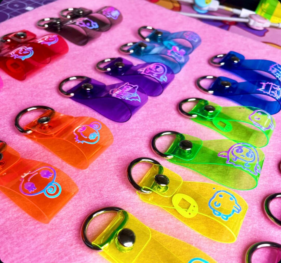 Holographic OR Custom Tamagotchi Tag Keychains With Vinyl Tamagotchi ...