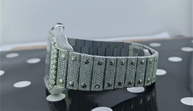Moissanite Watch Iced Out Watches, Luxury Fully Automatic VVV ...