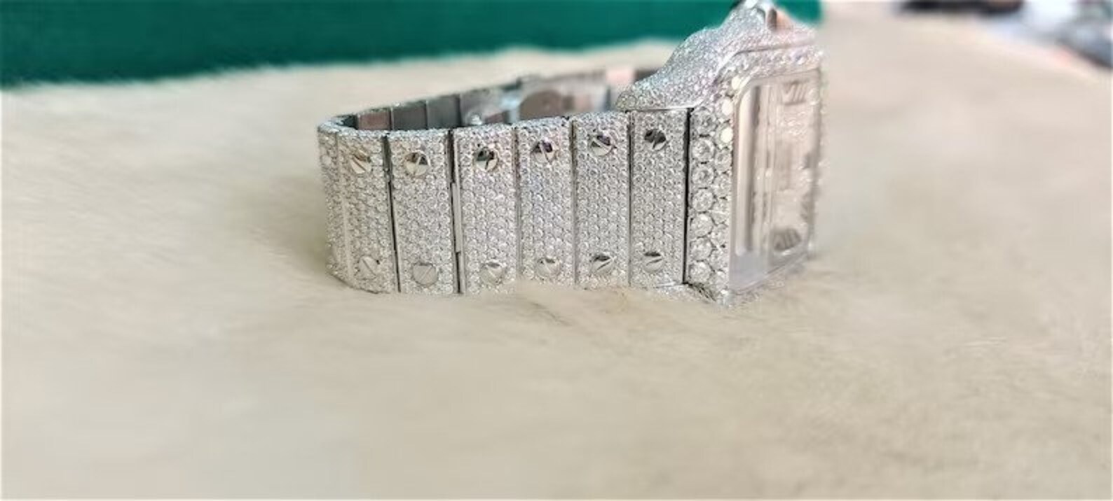 Moissanite Watch Iced Out Watches, Luxury Fully Automatic VVV ...