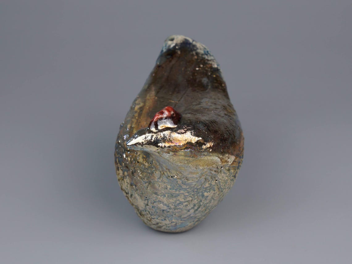 The Prosperity Bird Enchanted Bird of Abundant Blessings Unique Glazed ...