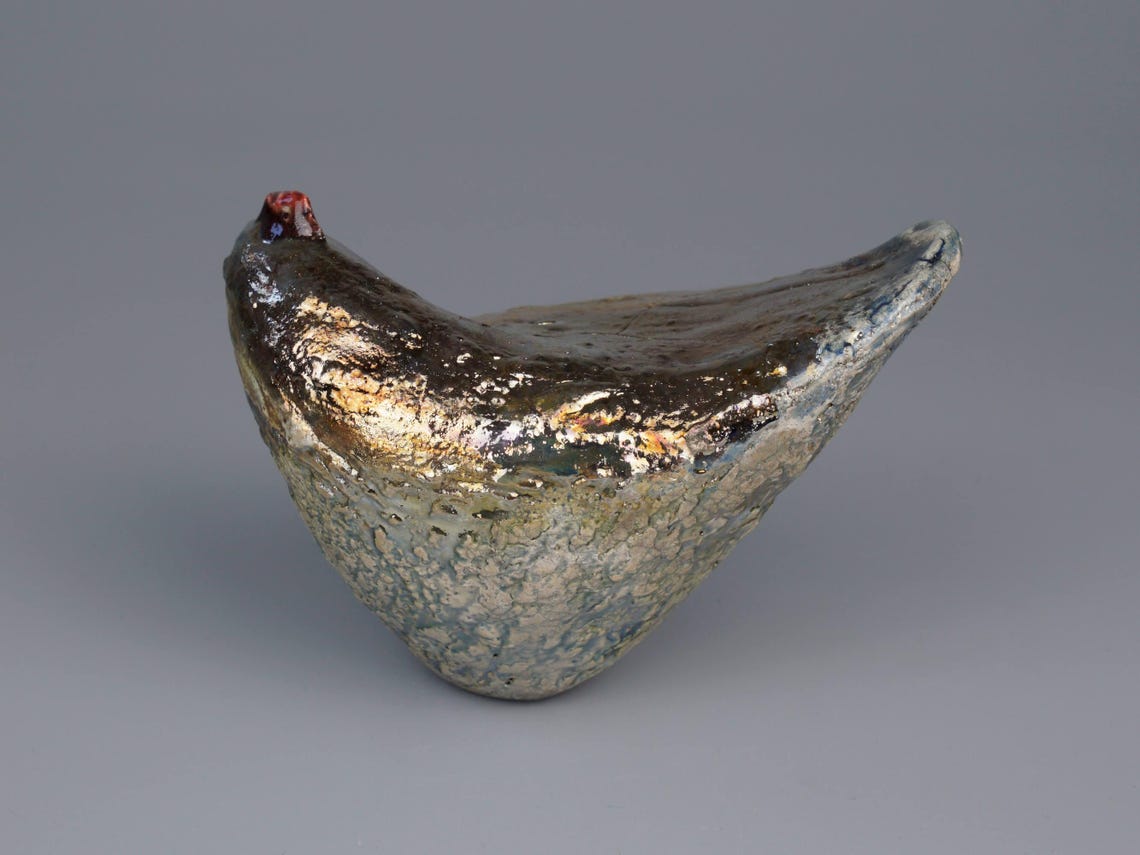 The Prosperity Bird Enchanted Bird of Abundant Blessings Unique Glazed ...