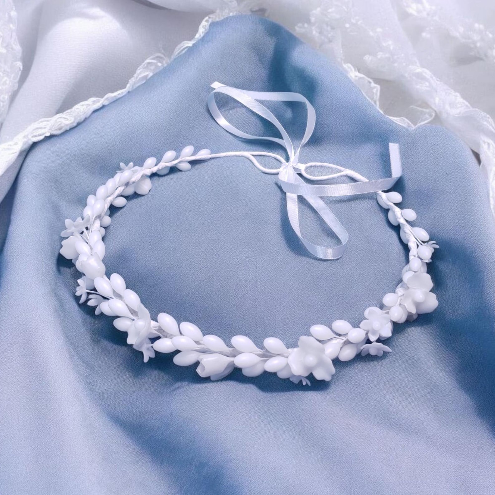 Unique Bridal Wax Crown - Elegant Wedding Hairwreath - Vintage-inspired ...