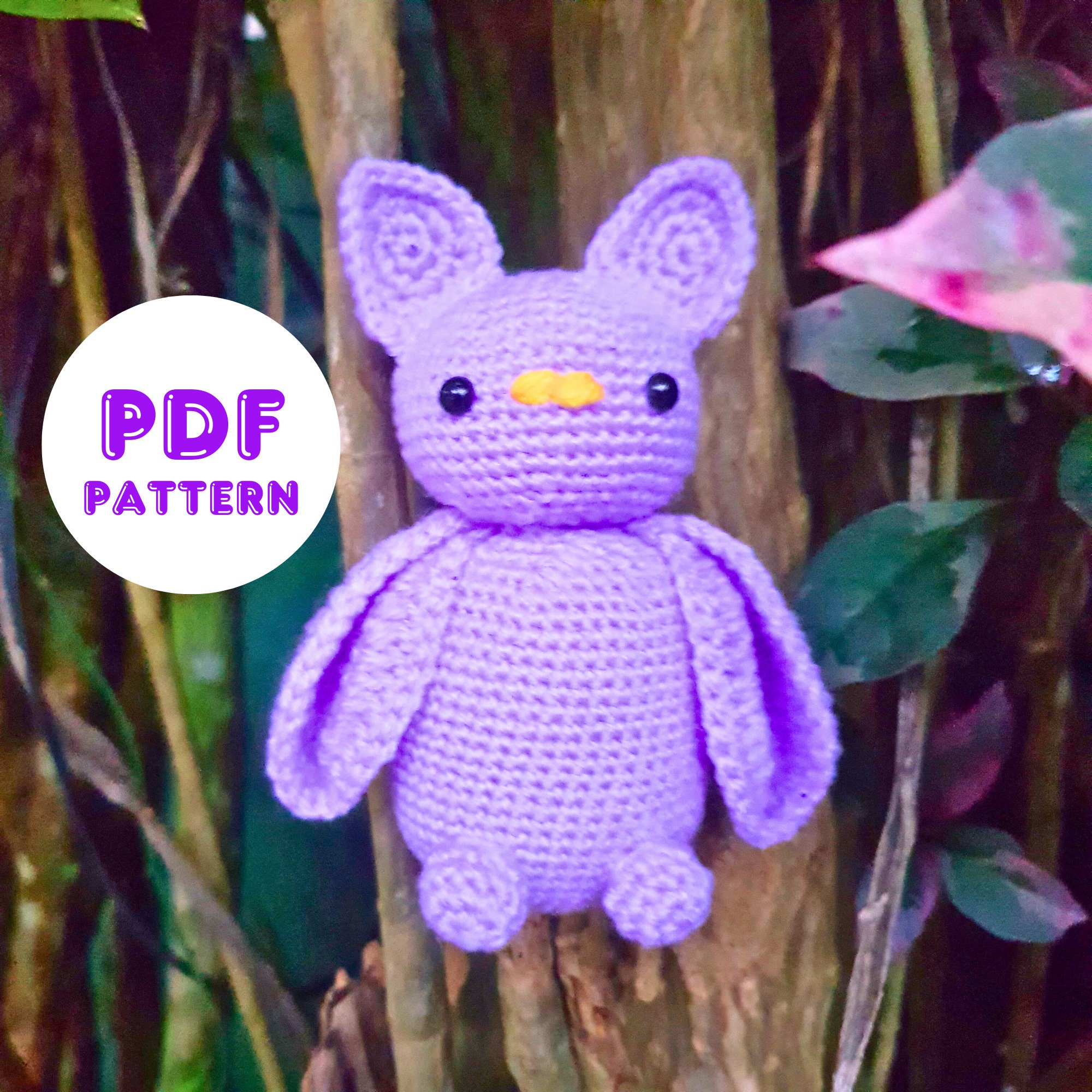 Bat Crochet Pattern, Amigurumi Bat Pattern, Bat Crochet Plush, Crochet ...