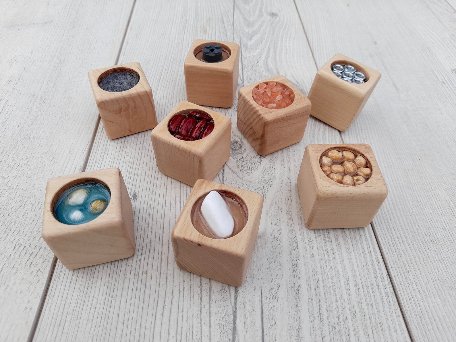 Sensory Blocks for Children, Wooden Toys for Preschool, Educational ...