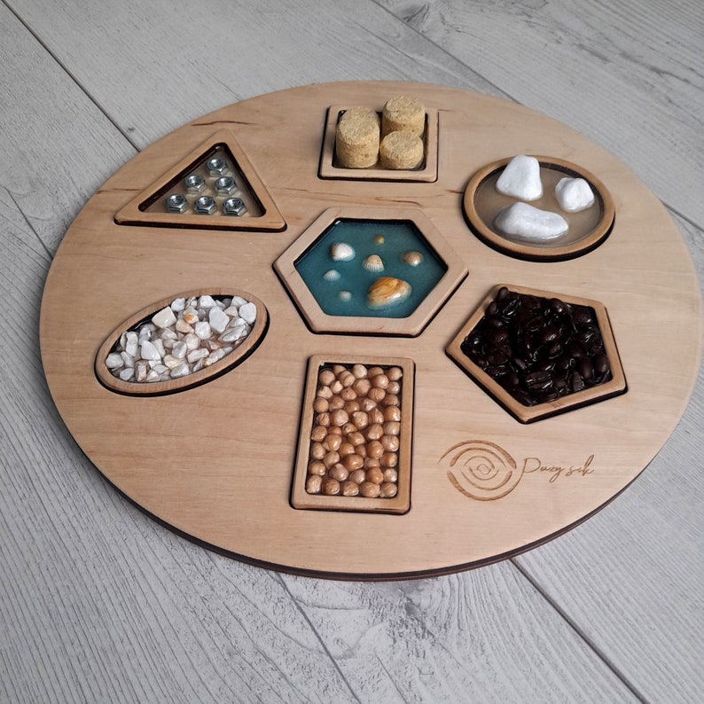 Sensory Toy for Toddlers, Shape Sorter for Children, Learning Shapes ...