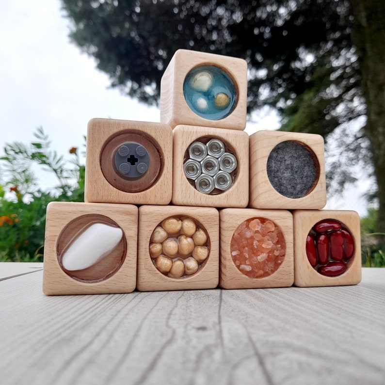 Sensory Blocks for Children, Wooden Toys for Preschool, Educational ...