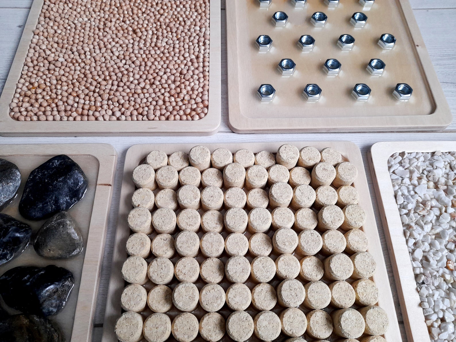 Natural Sensory Path for Toddlers, Montessori Aids for Children, Wooden ...