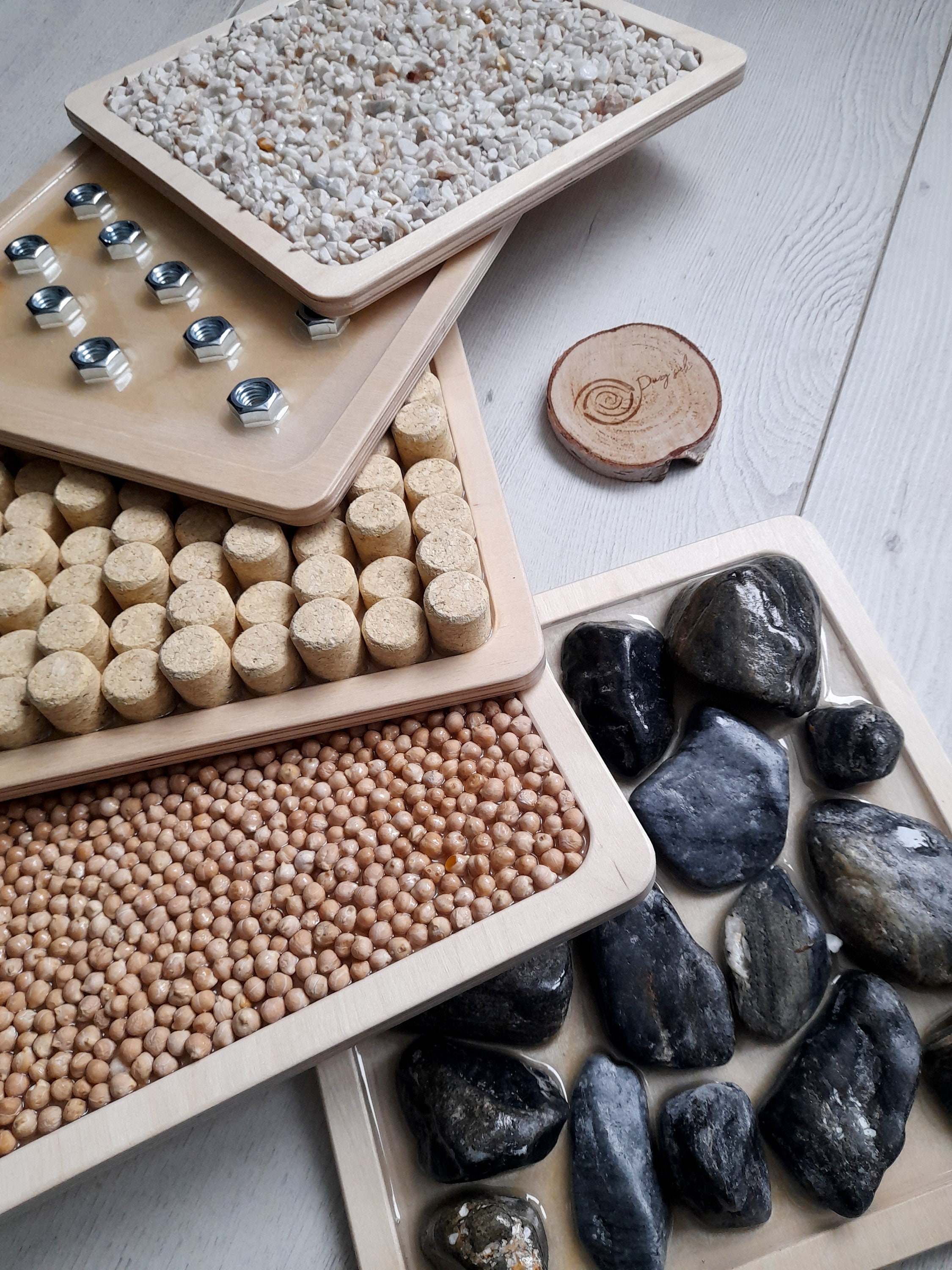 Natural Sensory Path for Toddlers, Montessori Aids for Children, Wooden ...