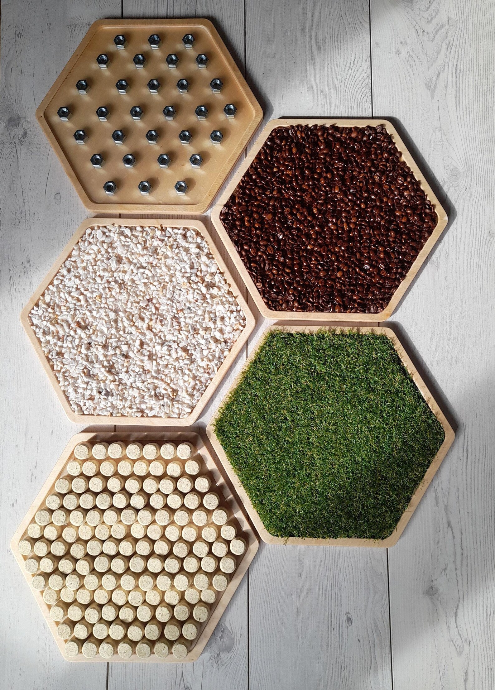Sensory Path for Kids, Montessori Material for Preschool, Wooden ...