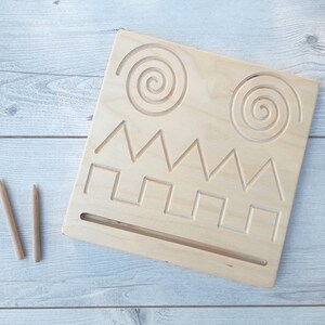 Double-sided Prewriting Tracing Board, Education Toy for Preschool ...