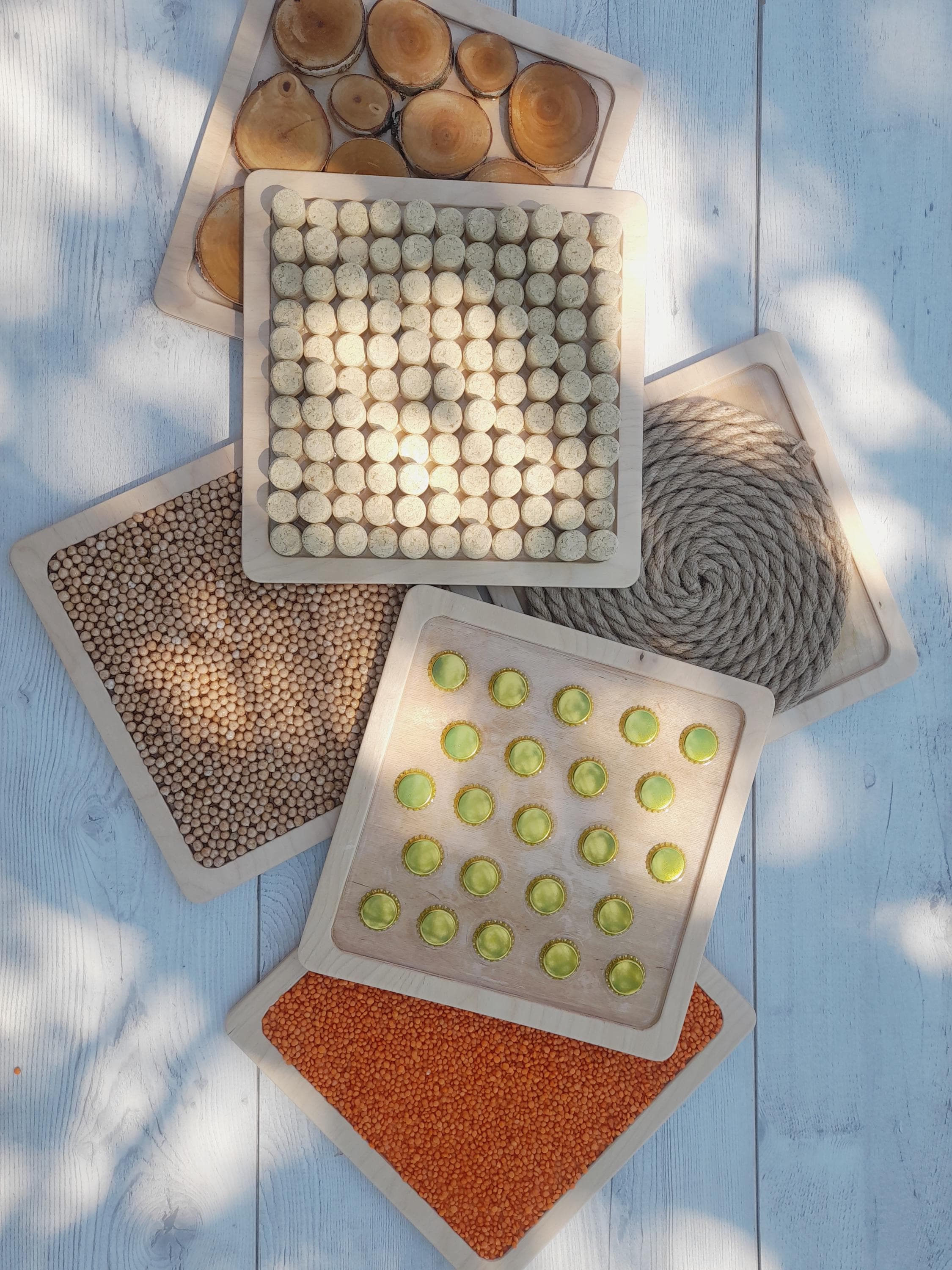 Natural Sensory Path for Kids, Sensory Panel for Preschool, Barefoot ...