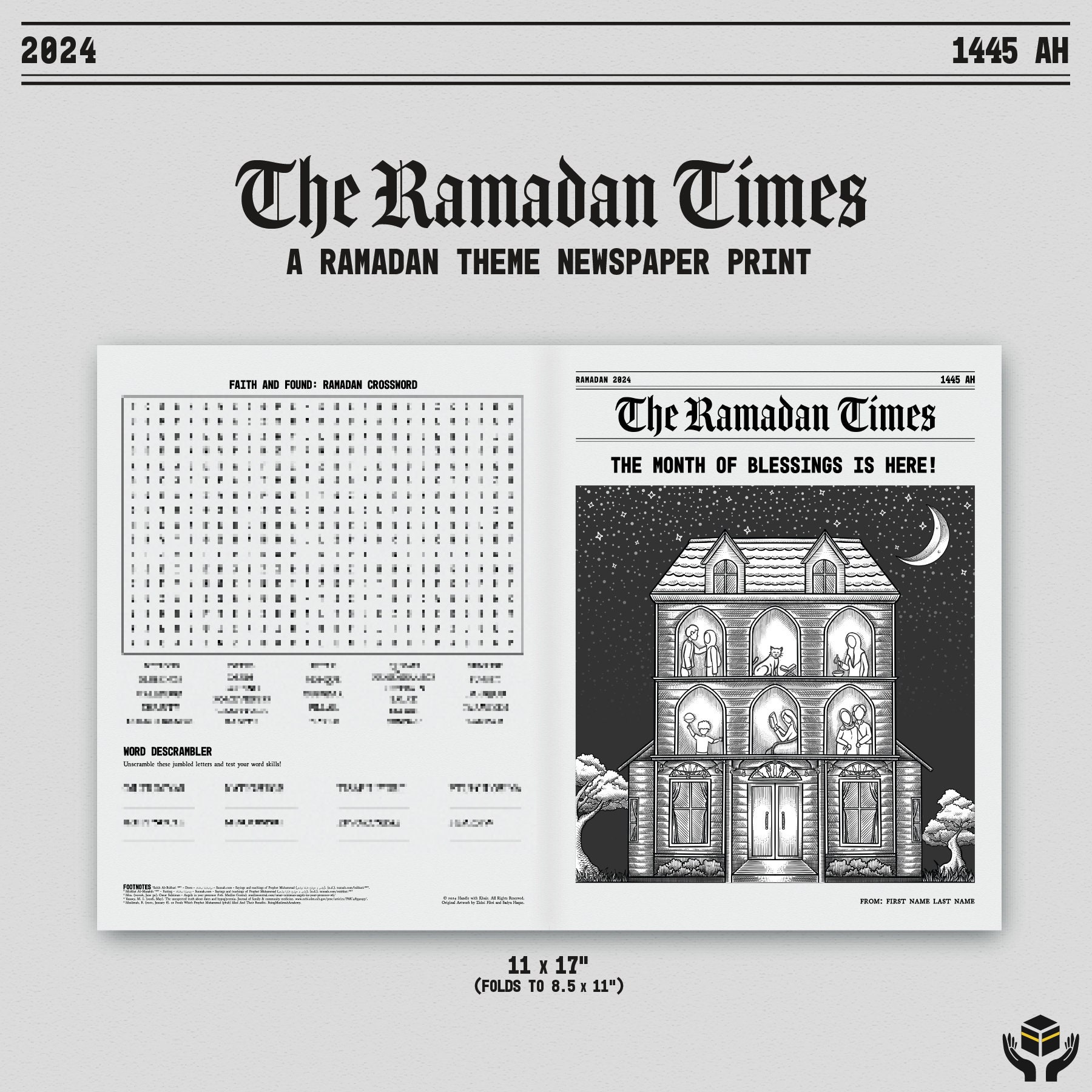 Ramadan Customizable Themed Newspaper Print (PDF Download) - Etsy