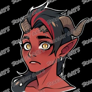 Karlach Baldur's Gate 3 Emotes / Stickers Anime Style Twitch, Youtube ...