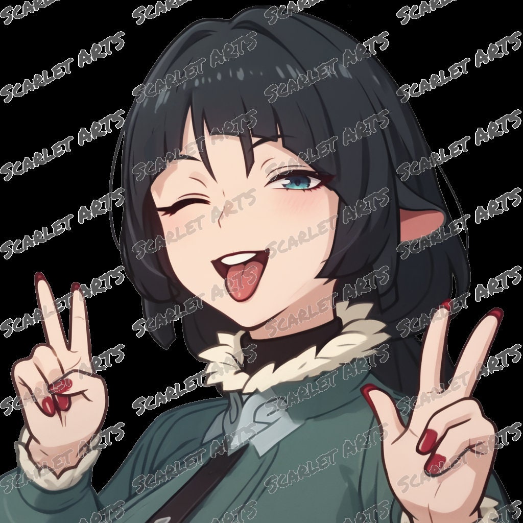 Jane Doe Zenless Zone Zero Emotes / Sticker Anime Chibi style Twitch ...