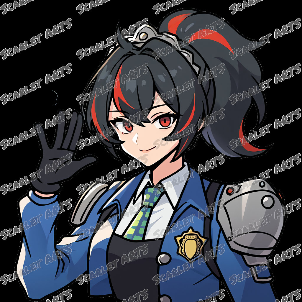 Zhu Yuan Zenless Zone Zero Emotes / Stickers Anime Chibi Style Twitch ...