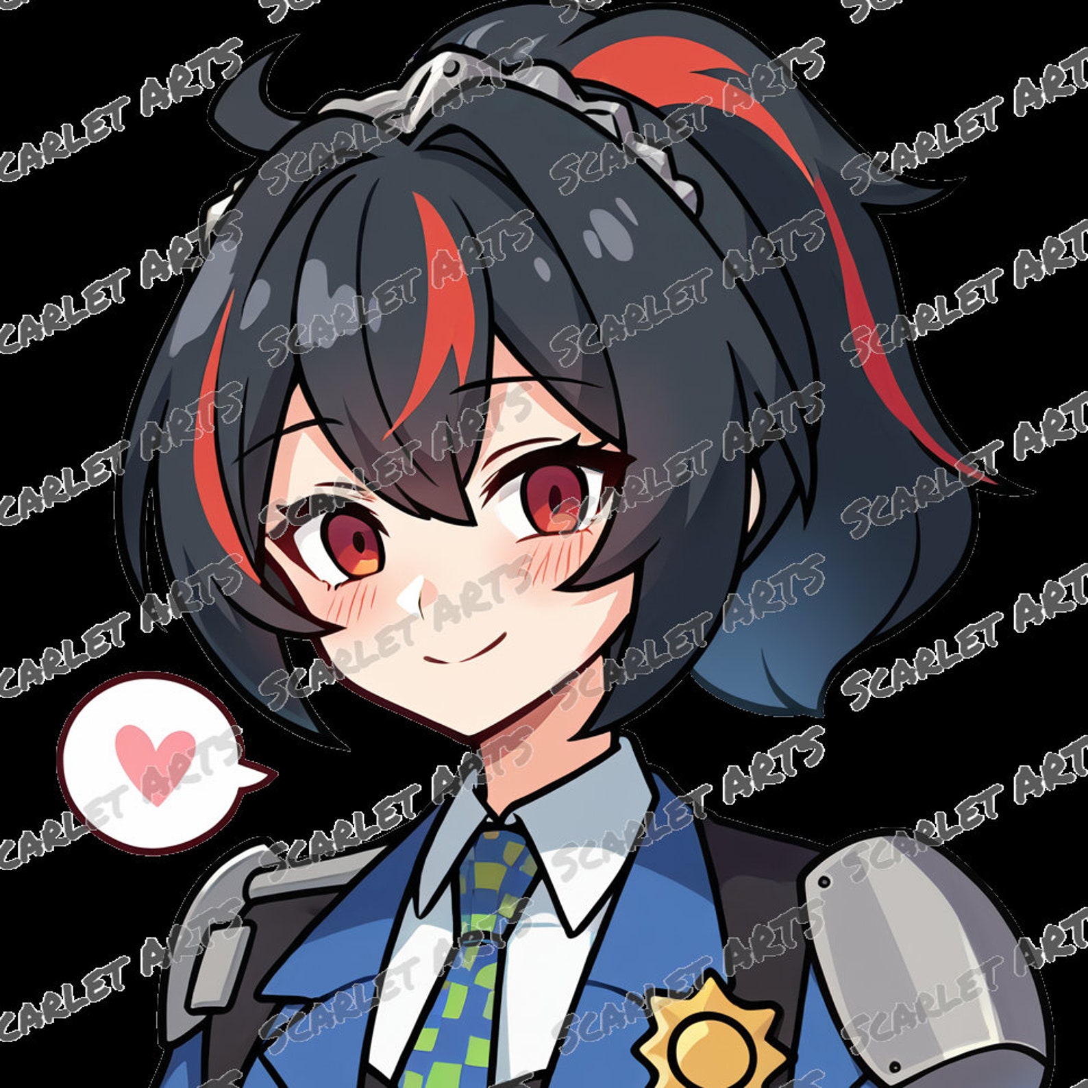 Zhu Yuan Zenless Zone Zero Emotes / Stickers Anime Chibi Style Twitch ...