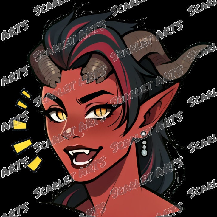 Karlach Baldur's Gate 3 Emotes / Stickers Anime Style Twitch, Youtube ...