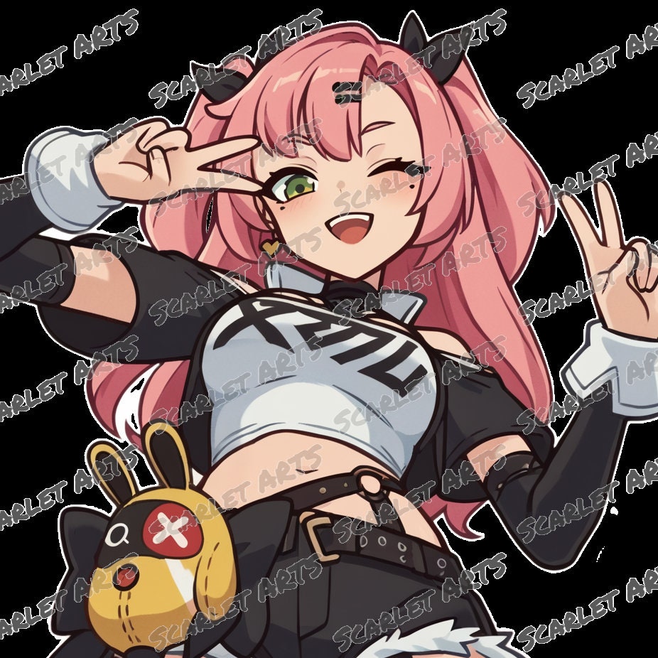 Nicole Demara Zenless Zone Zero Emotes / Stickers Anime Chibi Style ...