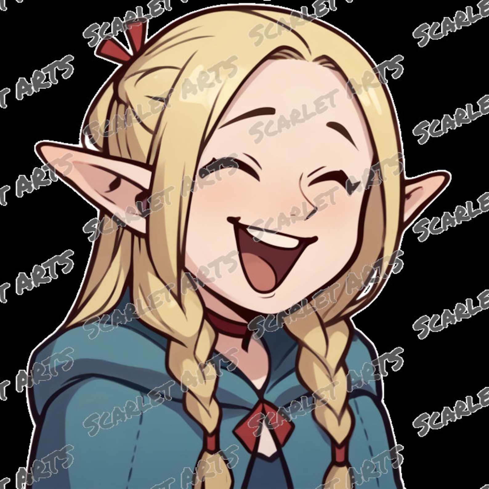 Marcille Delicious in Dungeon Emotes / Stickers Anime Chibi Style ...