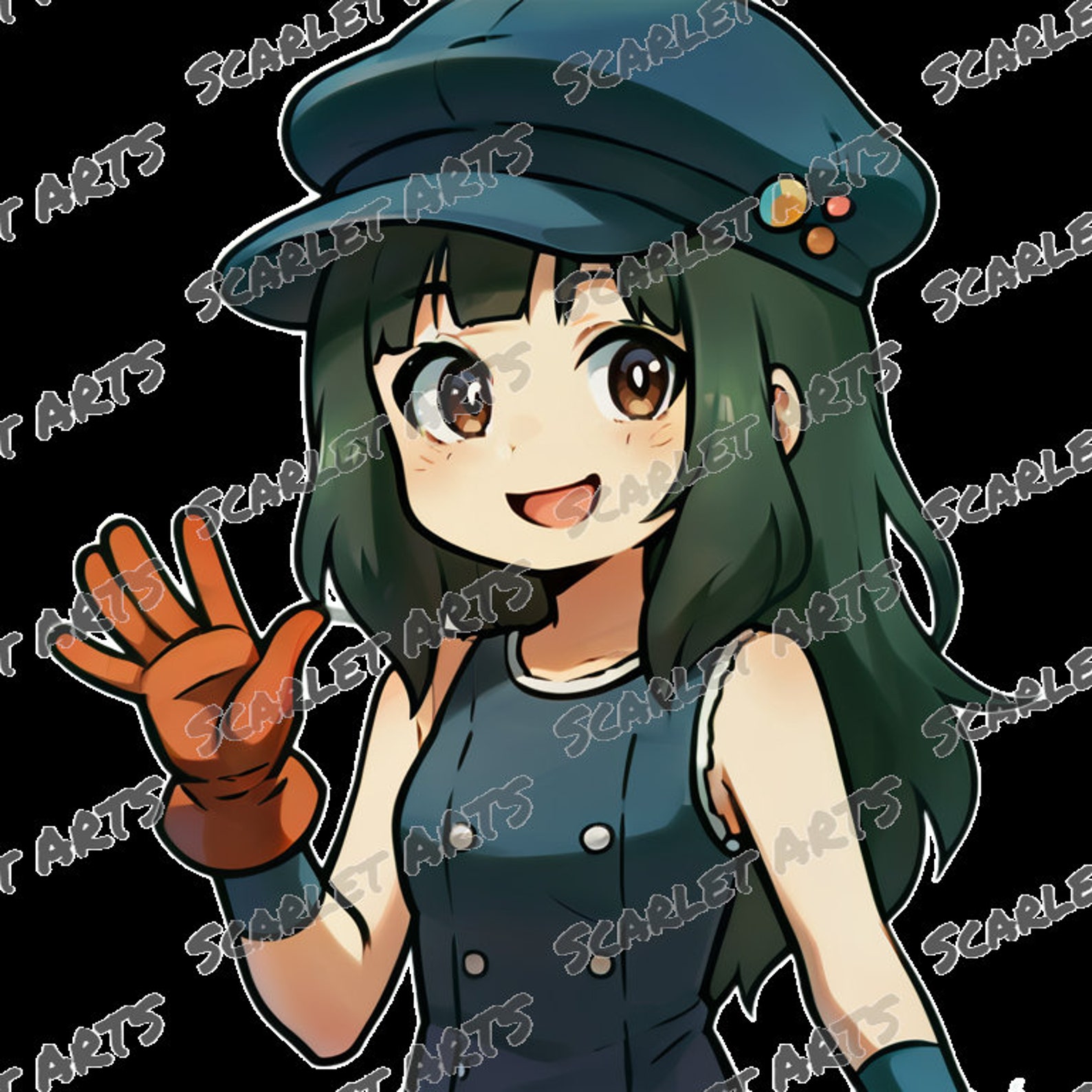 Kyrie Final Fantasy VII FF7 Emotes / Stickers Anime Chibi Style Twitch ...