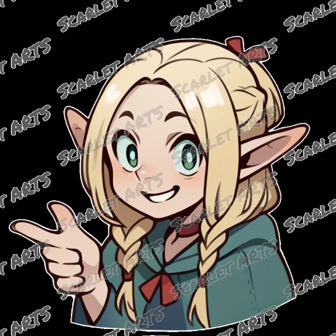 Marcille Delicious in Dungeon Emotes / Stickers Anime Chibi Style ...