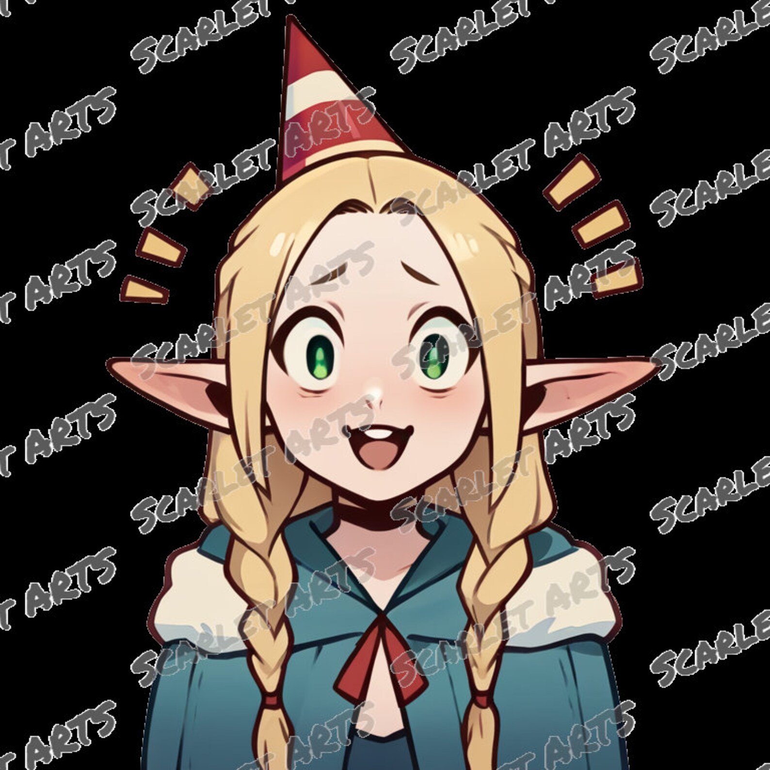 Marcille Delicious in Dungeon Emotes / Stickers Anime Chibi Style ...