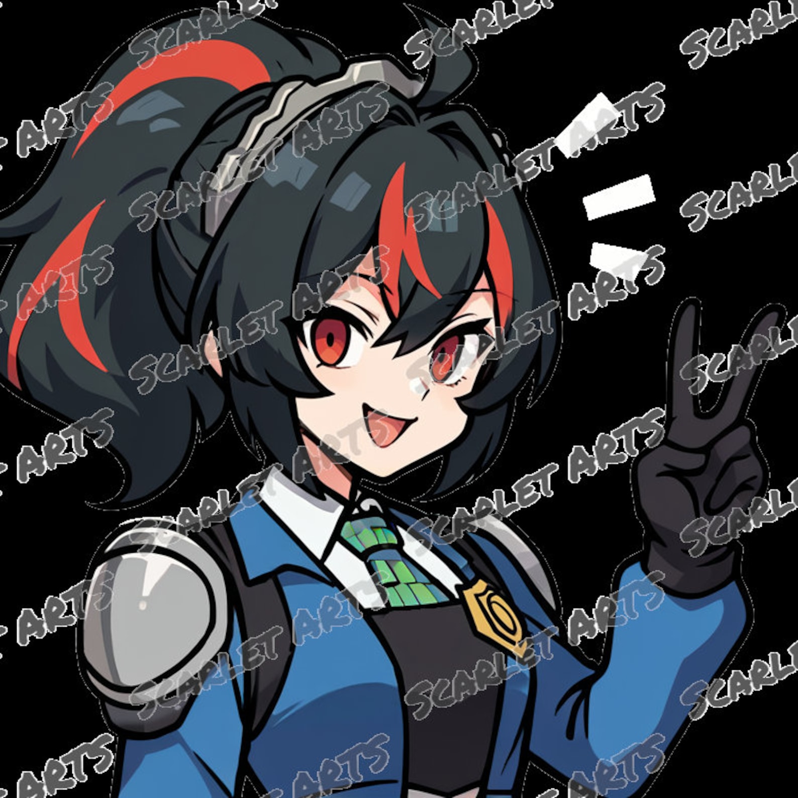 Zhu Yuan Zenless Zone Zero Emotes / Stickers Anime Chibi Style Twitch ...