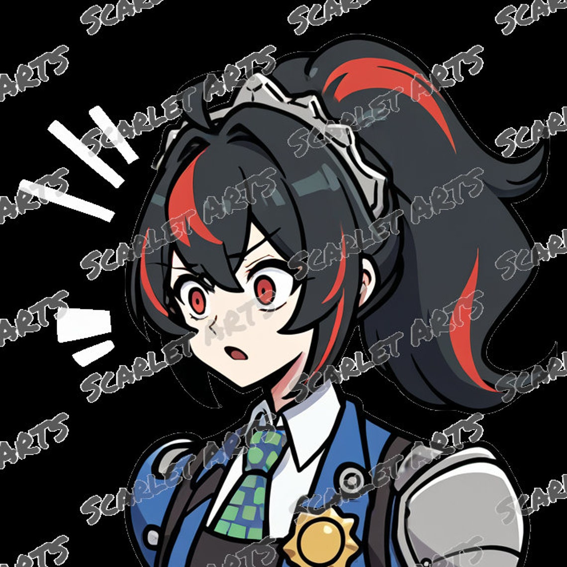 Zhu Yuan Zenless Zone Zero Emotes / Stickers Anime Chibi Style Twitch ...